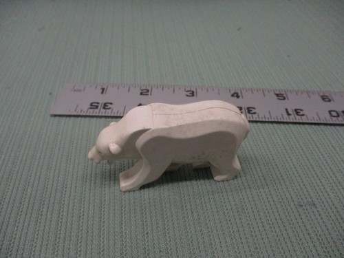 LEGO Minifigure Minifig vintage part toy Polar Bear White Zoo Artic ...