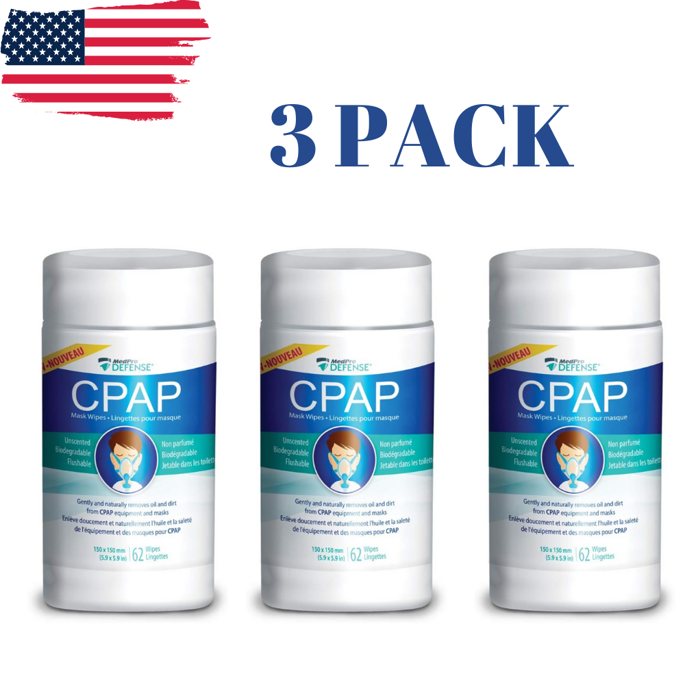 CPAP Mask Cleaning Wipes | Unscented | Alcohol Free Cleaner 3 Pack ...