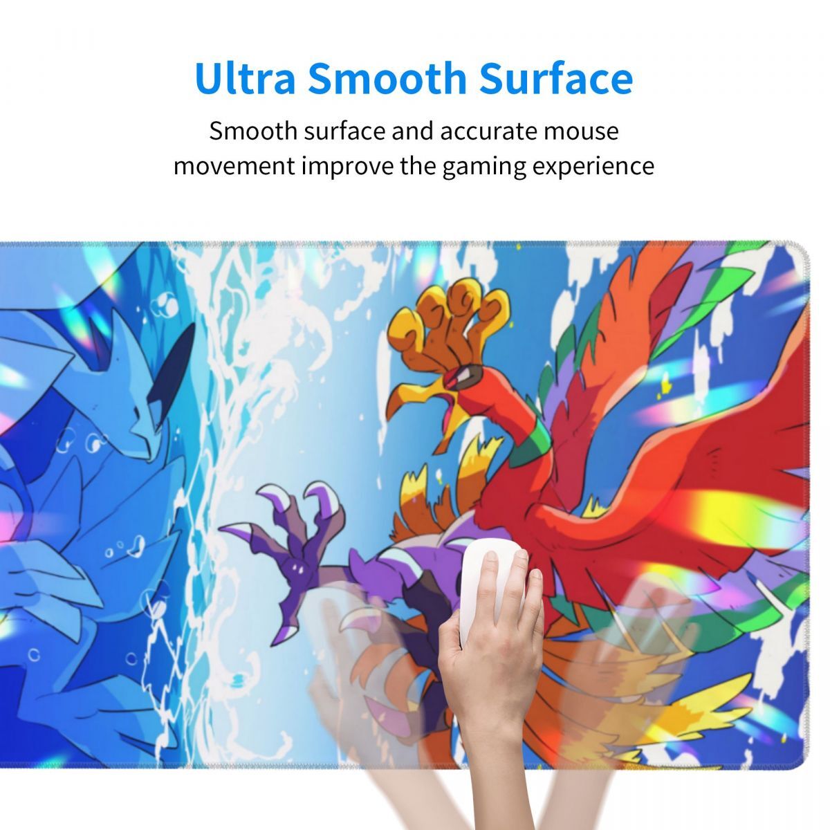 Ho-Oh Lugia - Board Game Pokemon Playmat Game Mousepad Play Mat of TCG ...