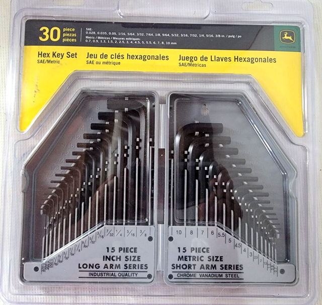 John Deere 30 Pc. Hex Key Set Sae/metric TY19995 for sale online | eBay