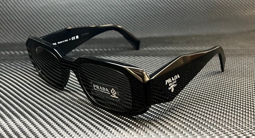 PRADA PR 17WS 1AB5S0 Black Grey Women's 49 mm Sunglasses 8056597418478 ...