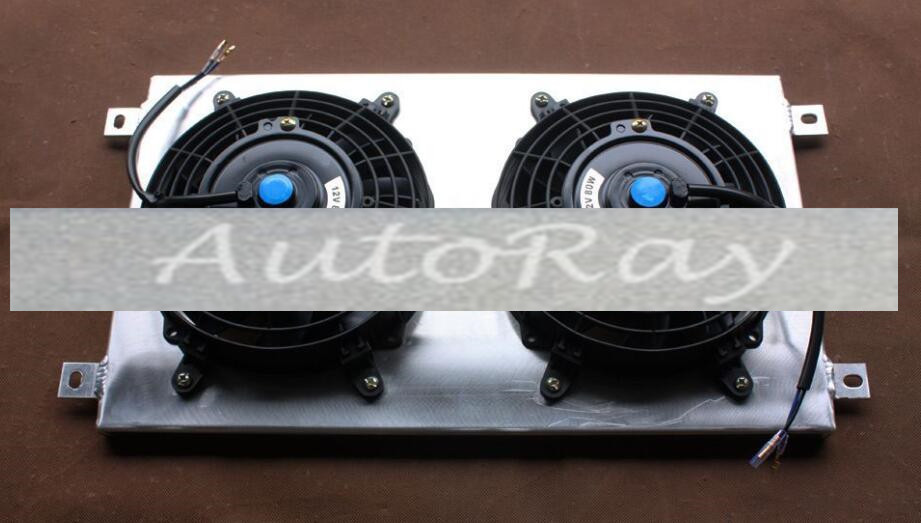 Aluminum Radiator Shroud + Fans for Mazda RX7 Series 1 2 3 SA/FB 1979 ...