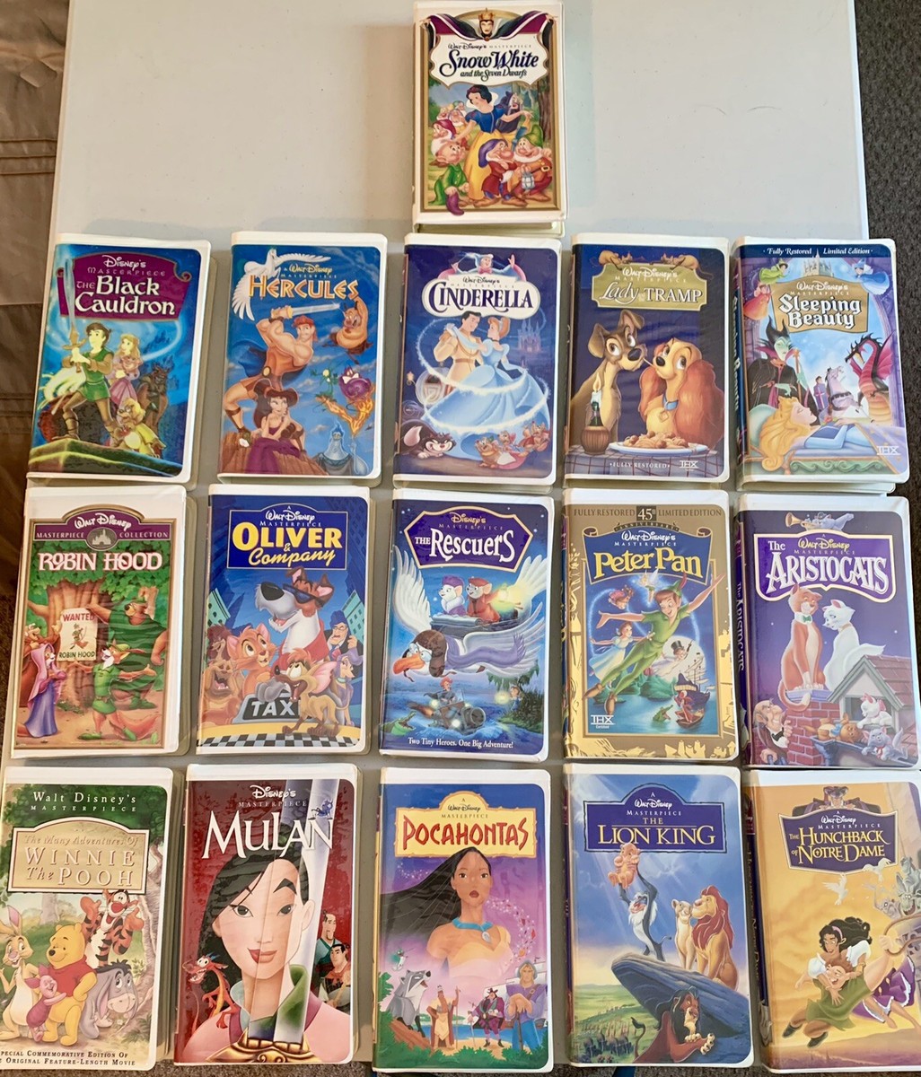 Disney Masterpiece Collection Vhs Lot 580x580