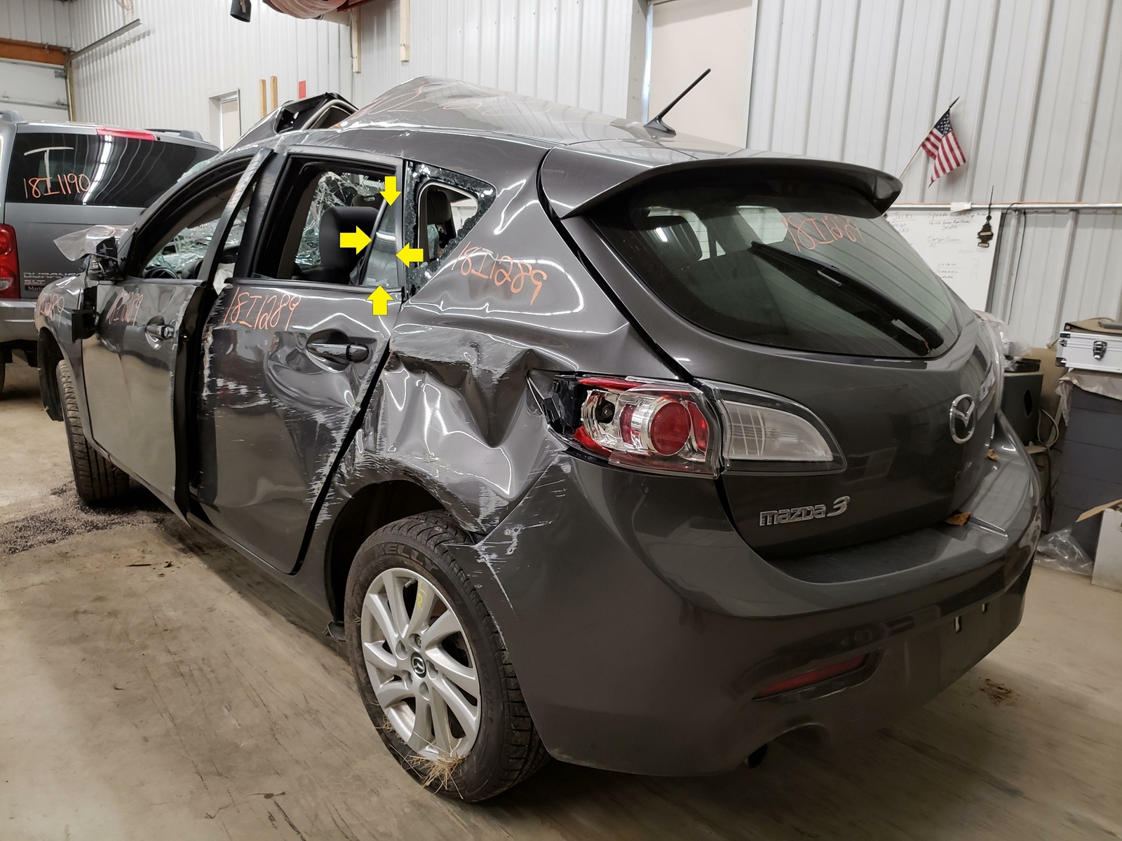 2013 MAZDA 3 HATCHBACK DRIVER LEFT REAR VENT GLASS WINDOW ONLY | eBay