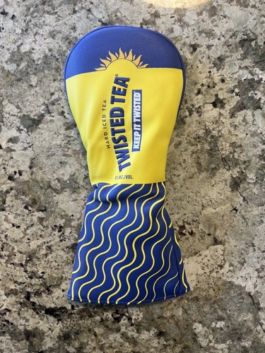 Twisted Tea Hard Iced Tea Yellow/Blue Golf Club Driver Head Cover NWOT ...