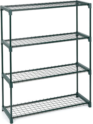 LARGE 4 TIER GARDEN STAND SHELVING RACK RACKING DISPLAY FLOWERS ...