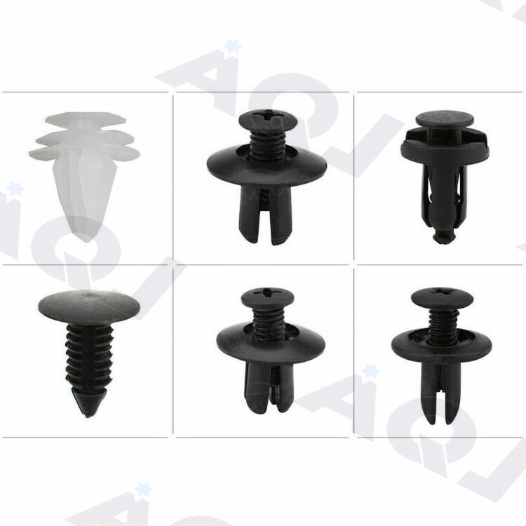 100pcs Retainer Clips Body Bumper Rivet Retainer Trim-Molding push Pin ...