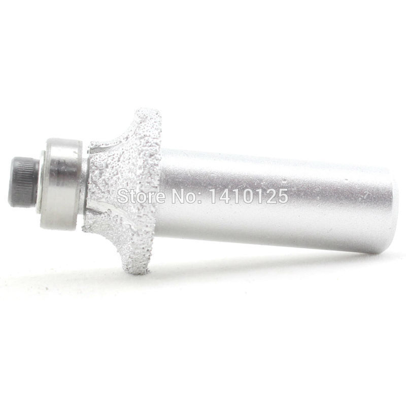 Radius Head 6mm shank 1/2 inch Diamond BRAZED Profile Wheel Router Bit ...
