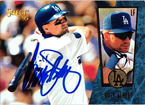 Billy Ashley Signed 1995 Select #71 MLB Baseball Card Dodgers AUTO | eBay