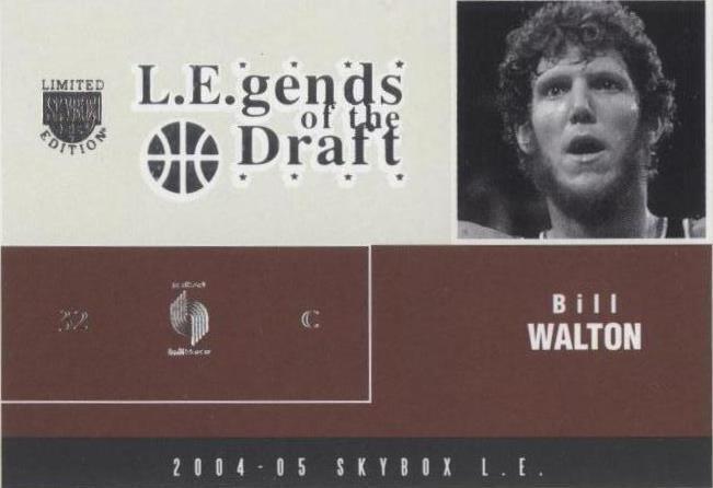 2004-05 Skybox L.E. - L.E.Gends of the Draft Bill Walton #7 LD for sale online | eBay