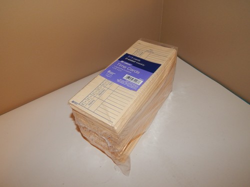 445 Ct Time Cards Punch Employee Payroll Amano clock 2 Sided Adams ...