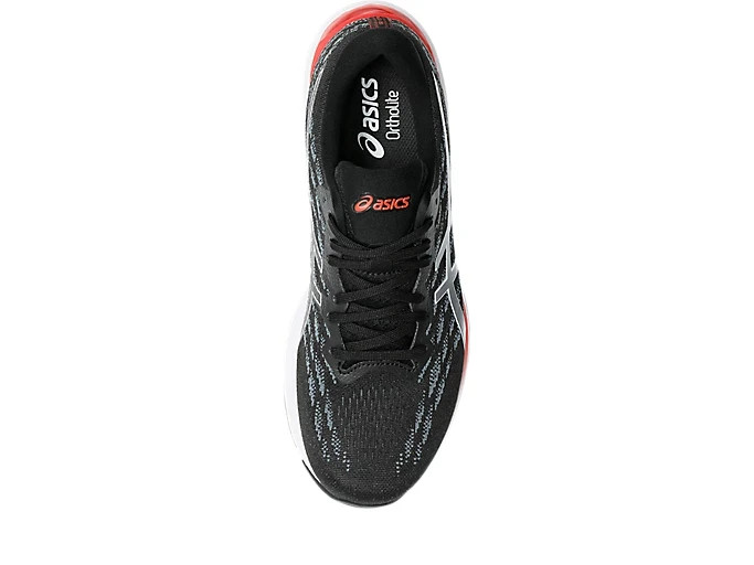 Asics GEL- Stratus 3 Knit Black White Red Men's Trainers Shoes Size UK ...