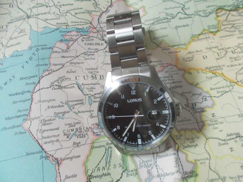 Mens Lorus, Military Field Watch - 100m Water Resistant all Stainless ...