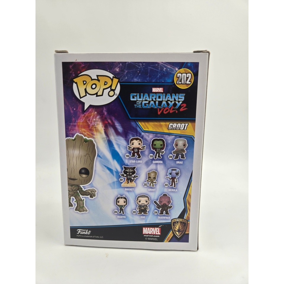 Funko Pop! Marvel Guardians of The Galaxy Vol. 2 Groot #202 Bobble-Head ...