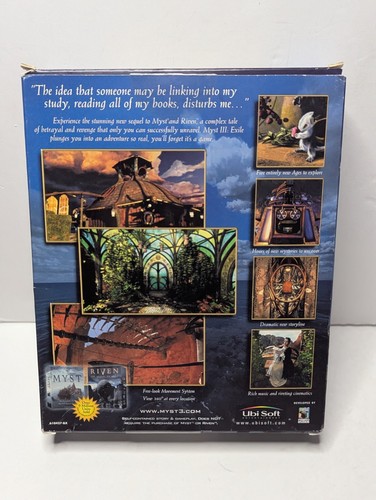 Myst III (3) Exile Big Box Edition Classic PC/MAC Game W/ Strategy ...