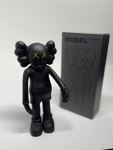 KAWS Companion Style Figure – Black Vinyl Replica with Box – Standing ...