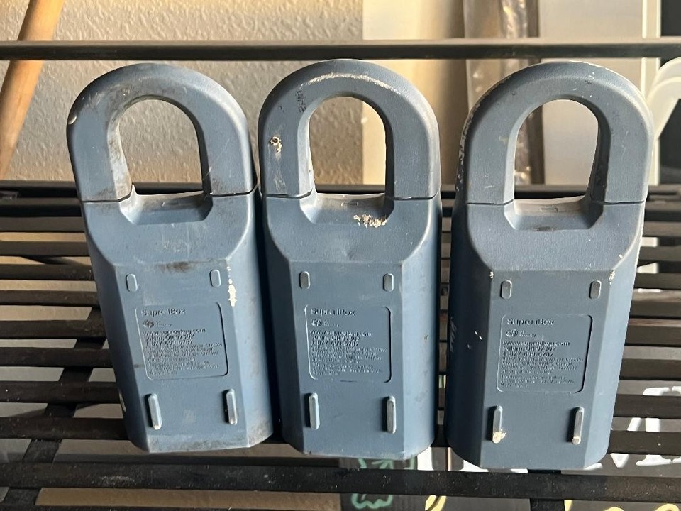 3 GE SUPRA iBox Lockbox Real Estate Key Storage LOCKED / FOR PARTS Only ...