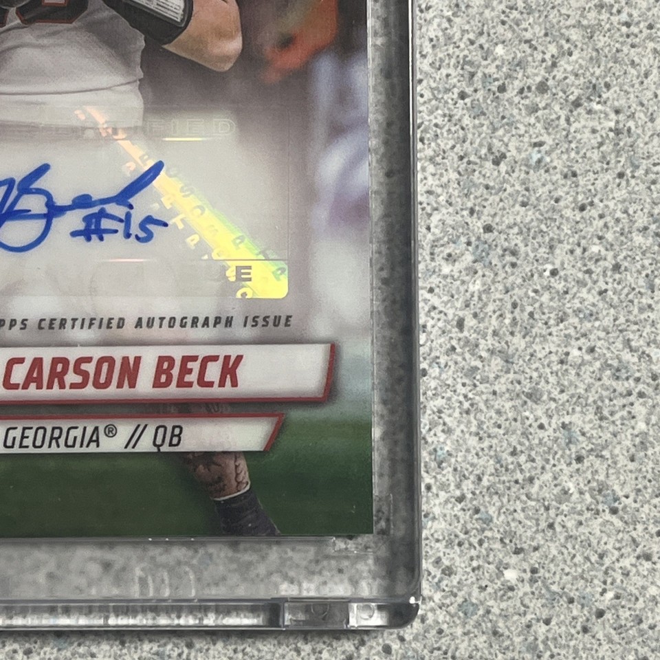 2024 Bowman University Chrome - Chrome Prospect Autographs Carson Beck ...
