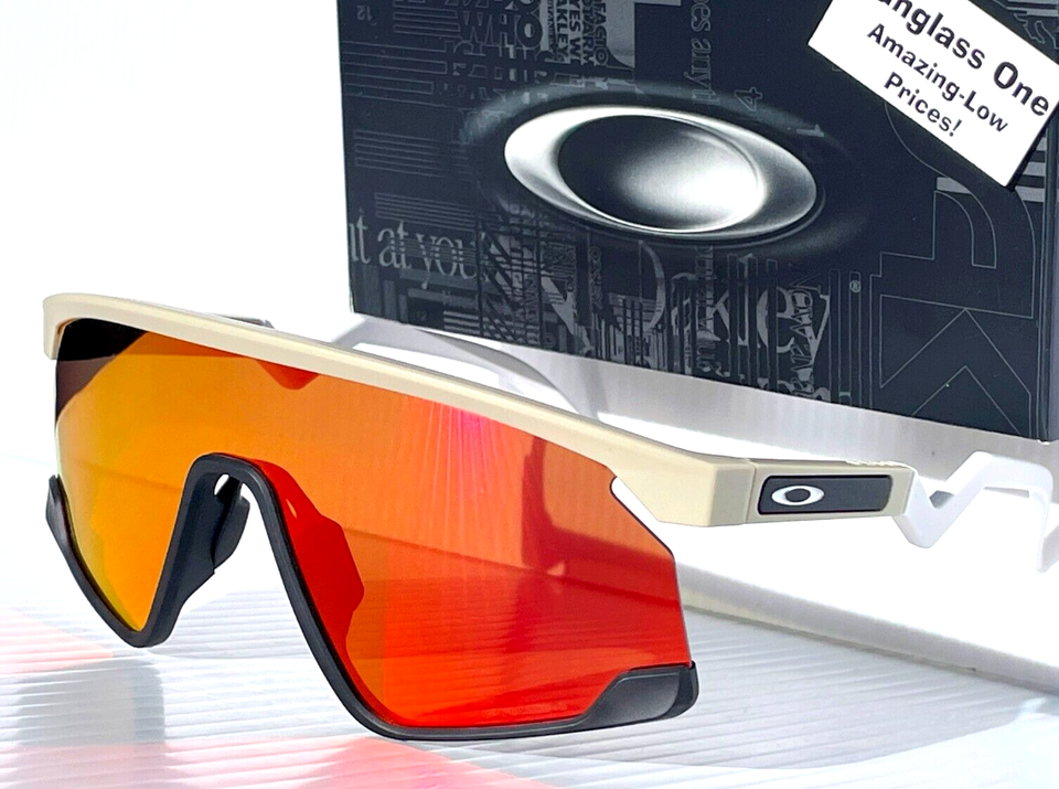 NEW Oakley BXTR Matte Desert Tan PRIZM Ruby Mirror Lens Sunglass 9280 ...
