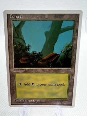 1995 Wizards of the Coast MtG Forest 4th Edition | eBay