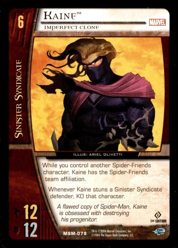 Jackal - Dr. Miles Warren MSM-078 Web of Spider-Man VS System 2004 TCG ...
