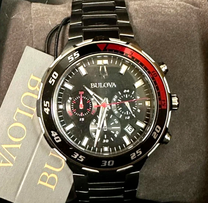 Bulova 98B365 Men's Black Watch for sale online | eBay
