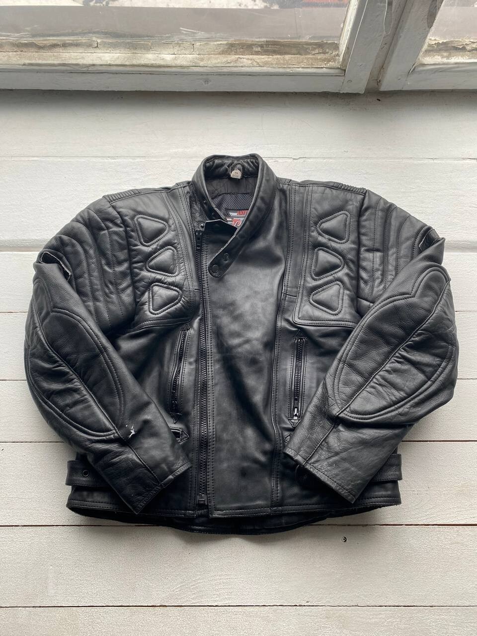 RARE Japanese AKITO Titan Leather Biker Motorcycle Ja… - Gem