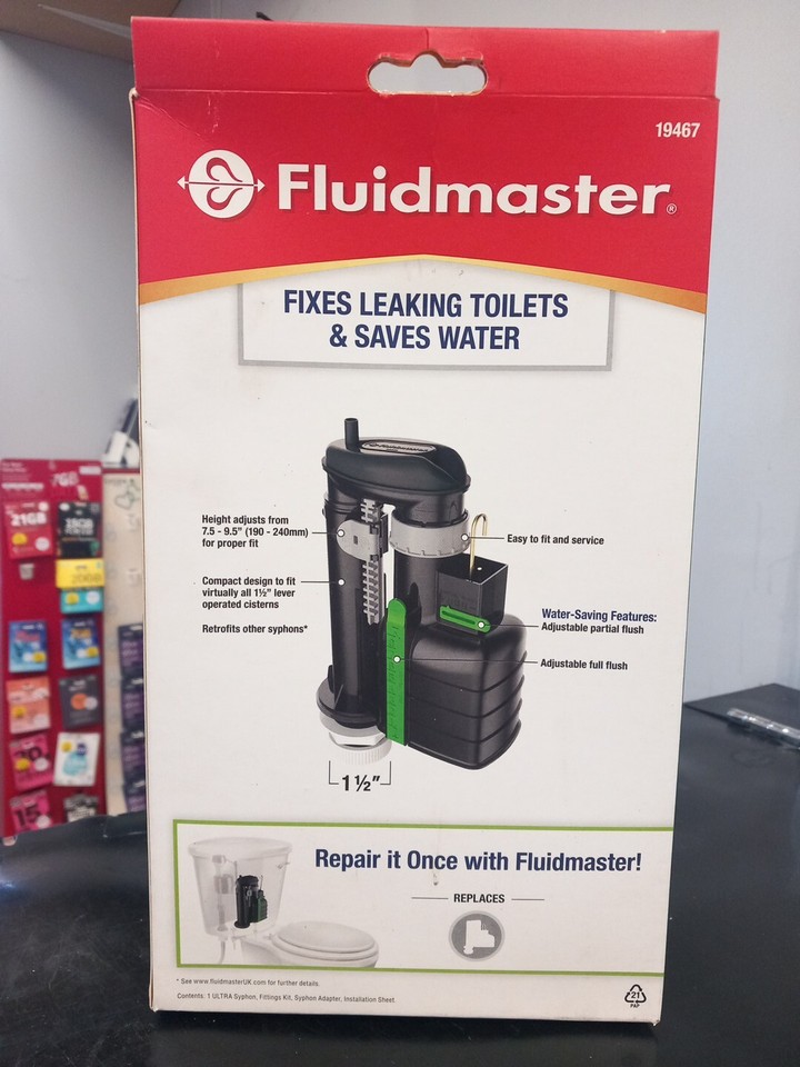 Fluidmaster Dual Flush Ultra Syphon for 1 1/2" Outlets 5011629016537 ...
