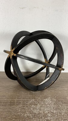 Black & Gold Banded Decorative Sphere - Medium | eBay