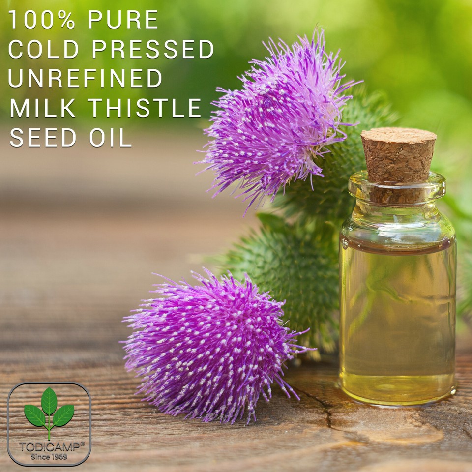 USDA Organic Milk Thistle Seed Oil by TODIC - 100% Cold Pressed Milk ...