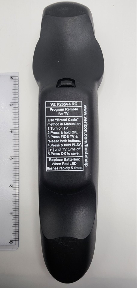 Verizon FiOS VZ P265v5 RC Replacement TV Remote Control | eBay