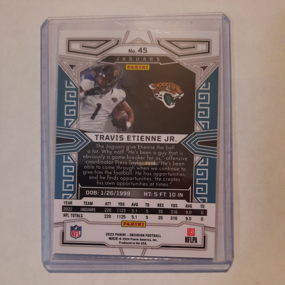 2023 Obsidian silver Travis Etienne Jr #45 | eBay