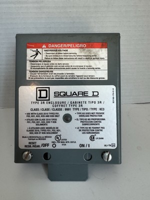 SQUARE D TYPE 3R ENCLOSURE 9991 TYPE / KE3 W/3 pole Switch | eBay