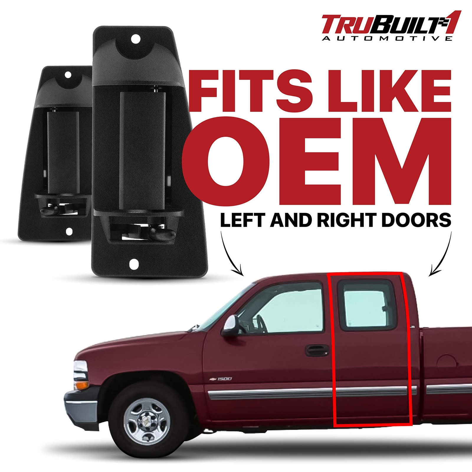 Rear Left/Right Ext Cab Door Handles 99-07 Silverado & Sierra 15758171 ...