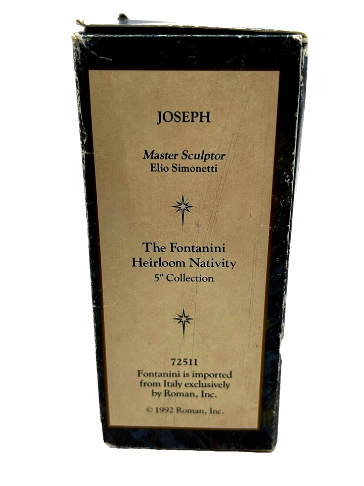 Fontanini Vintage 1991 Joseph Nativity Figurine Simonetti Italy | eBay