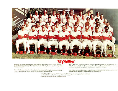 1975 PHILADELPHIA PHILLIES 8X10 TEAM PHOTO BASEBALL COMBINED SHIPPING ...