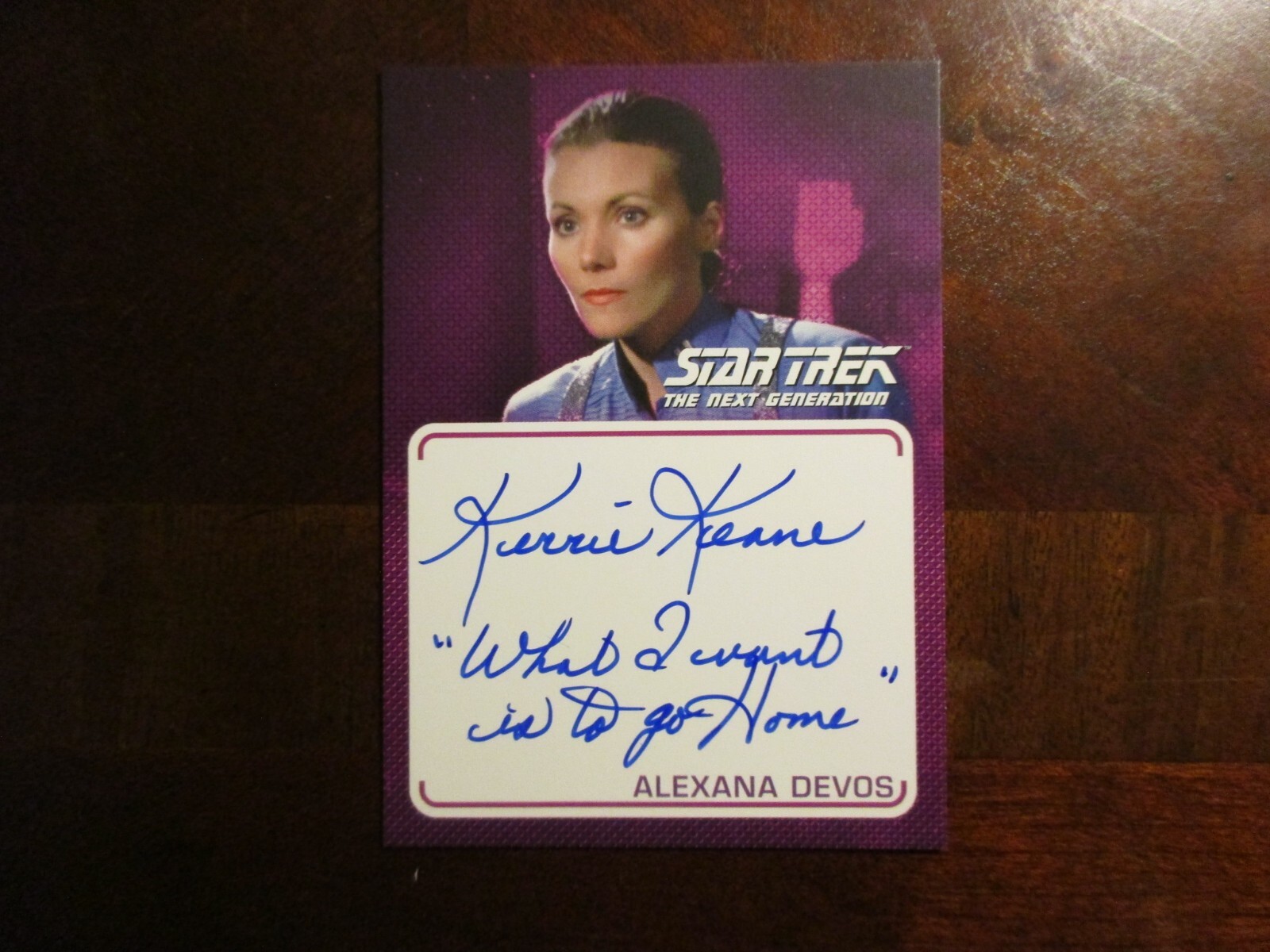 Star Trek The Next Generation Archives & Inscriptions KERRY KEANE ...