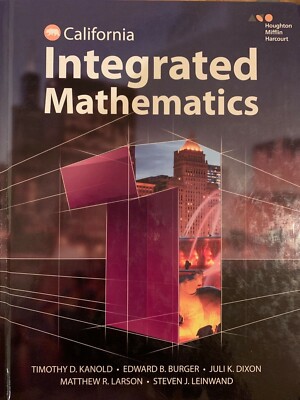 Hmh Integrated Math 1: Student Edition 2015 Hardcover (Like New ...