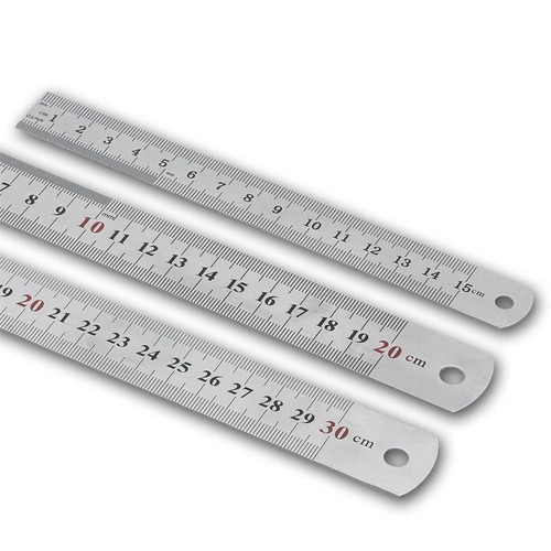 Stahllineal / Metalllineal Set 15/20/30cm, Werkstattlineal, Metall ...