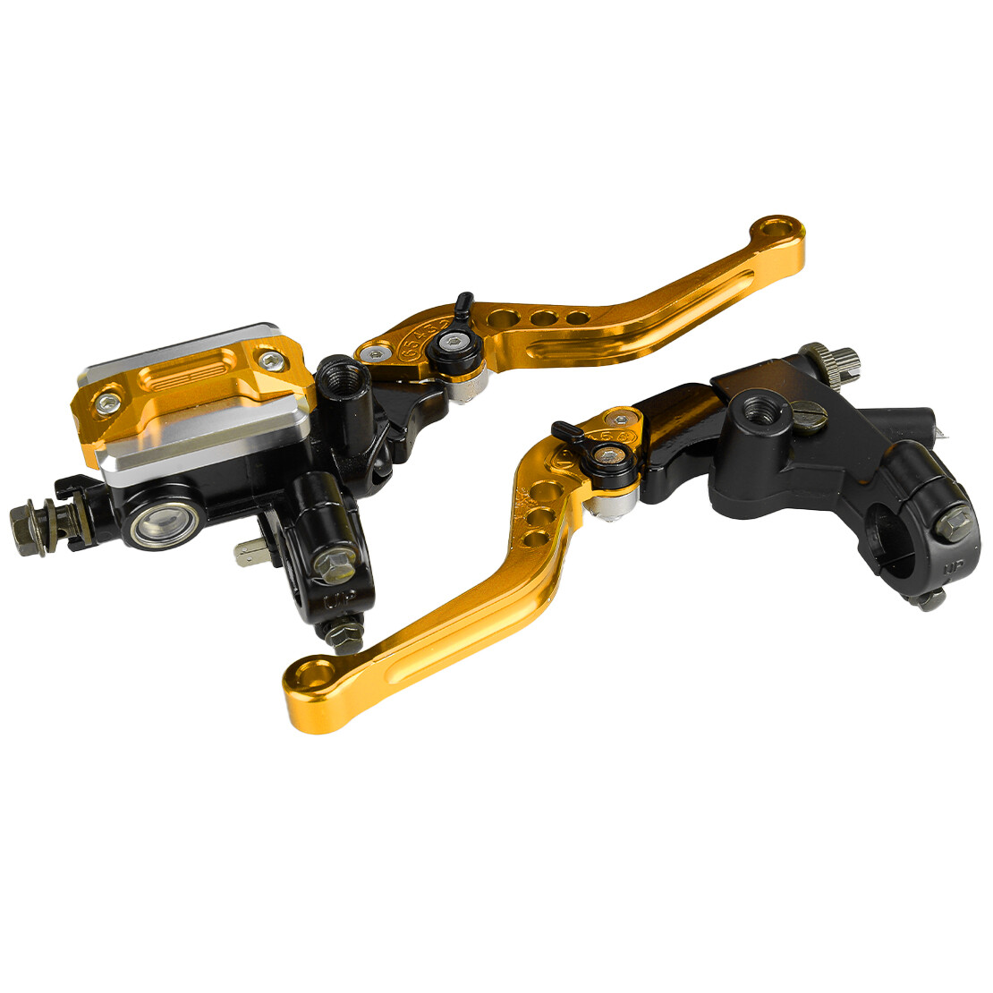 2x Universal 7/8" 22mm Handlebar Motorcycle Brake Lever Clutch Lever ...