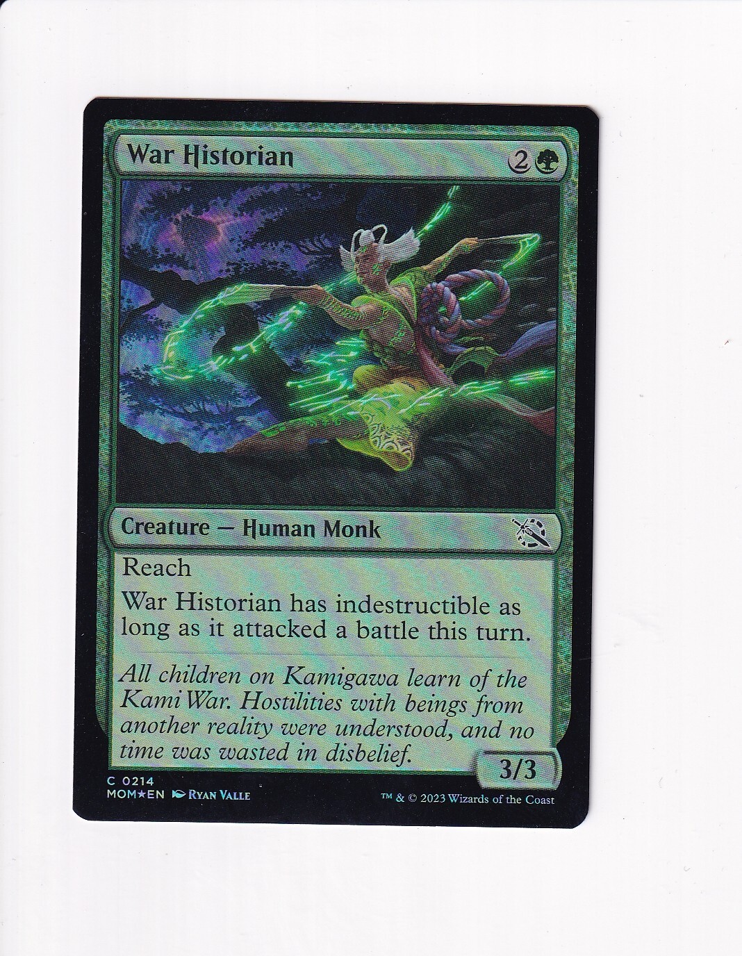 2023 MTG MAGIC THE GATHERING MARCH OF THE MACHINE FOIL WAR HISTORIAN | eBay