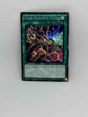 Yugioh Card Dark Burning Magic LDK2-ENS05 SECRET RARE Limited Edition ...