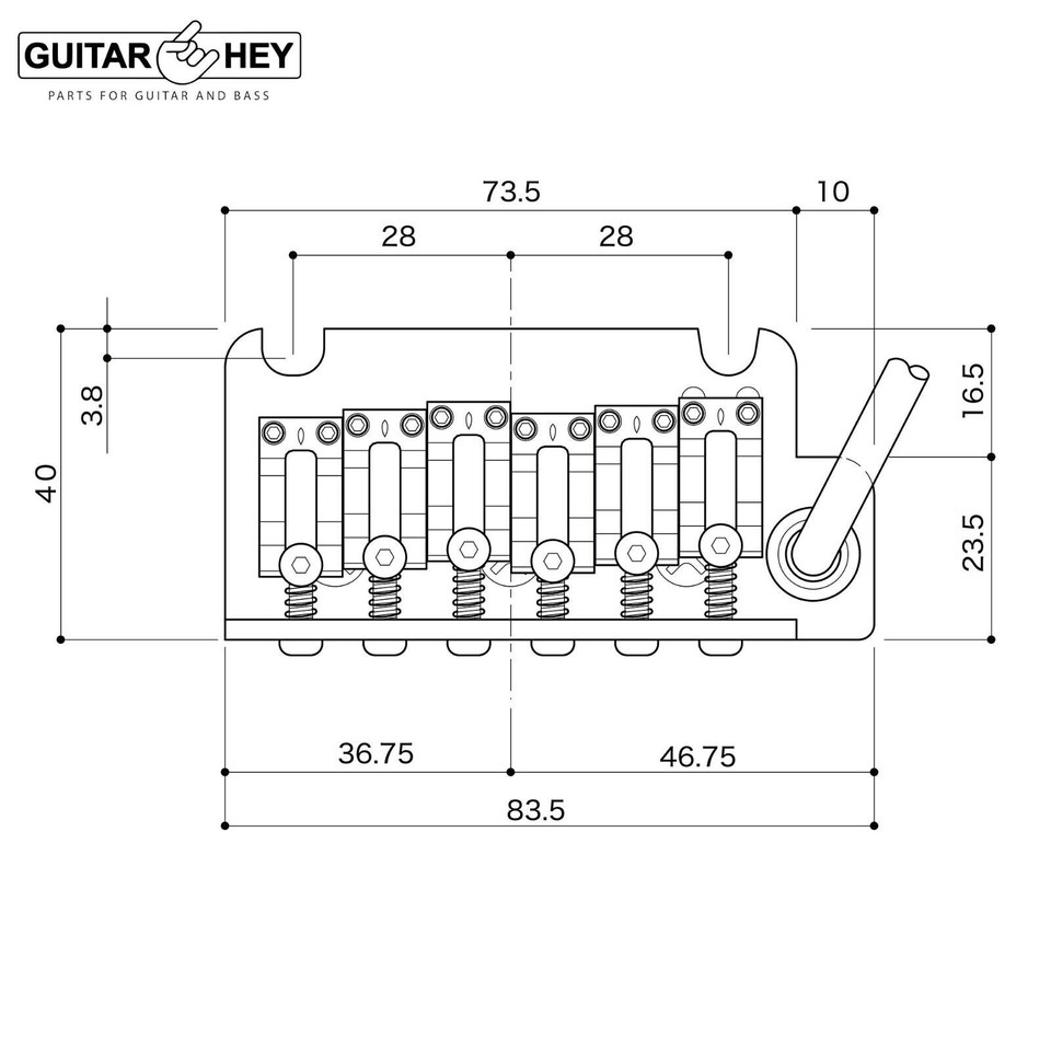 NEW Gotoh 510T-LS1 Bridge 2 Point Tremolo w/ Steel Locking Saddles ...