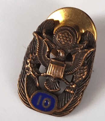 Copper Military Pin "10" .75 in | eBay