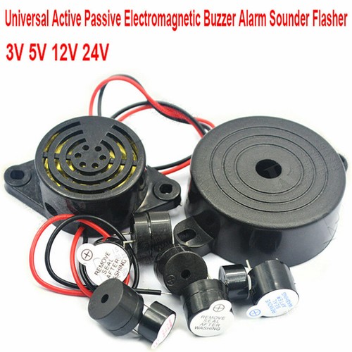 3V-24V Active Passive Buzzer Alarm Electronic Universal Speaker Flasher ...
