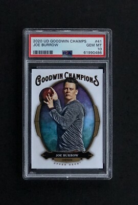 2020 JOE BURROW Upper Deck Goodwin Champions PSA 10 #41 | eBay