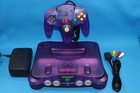 N64 Nintendo 64 Console FUNTASTIC PURPLE GRAPE TRANSLUCENT BUNDLE 1 YR ...