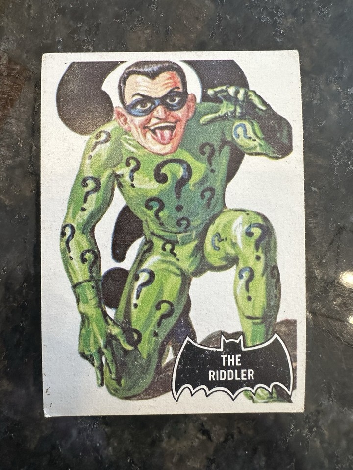The Riddler #36/55 - 1966 Topps Batman "Black Bat" Set Trading Card | eBay