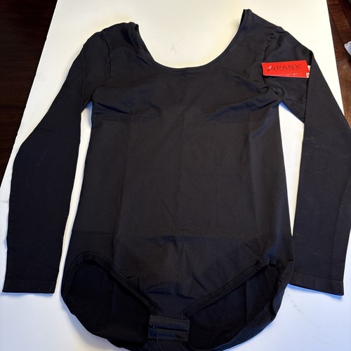 Spanx Body Suit Style FS6015 XL Long Sleeve Scoop Neck Stretch Slimming ...