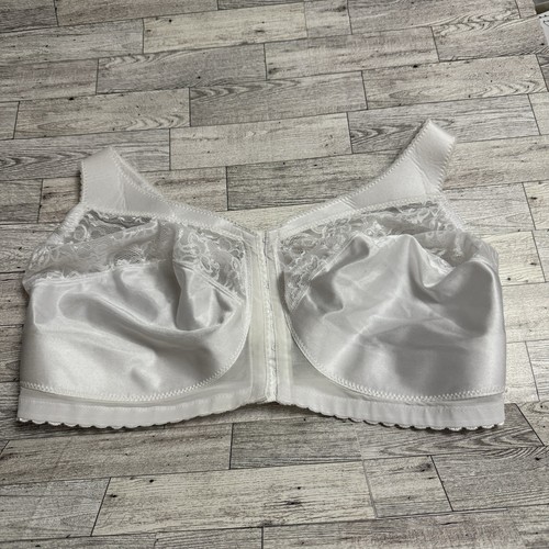 Glamorise MAGIC LIFT Front-Close Bra 44G WIREFREE-SUPPORT Lace COMFORT ...